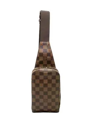 LOUIS VUITTON 2004 Damier Ebene Geronimos Crossbody Bag - Brown