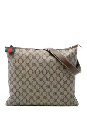 Gucci 2016-2026 Gg Supreme Web Crossbody Bag - Neutrals