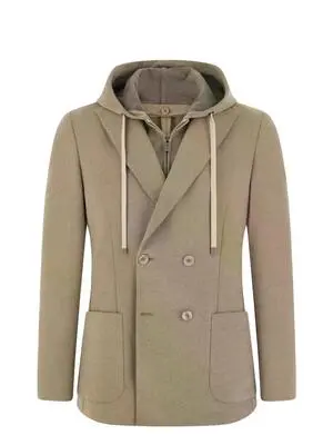 Boggi Milano Sweatshirt Blazer Madison In Cotton Blend B Jersey - Neutrals