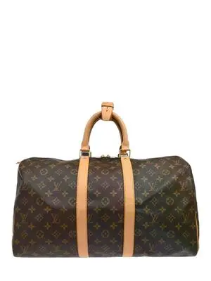 LOUIS VUITTON 2002 Keepall 45 Travel Bag - Brown