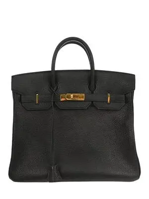 Hermès 1994 32 Haut A Courroies Handbag - Black