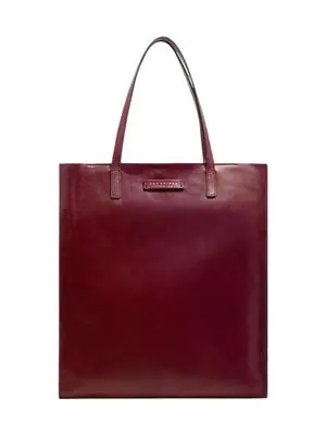 THE BRIDGE Bovine Leather Tote Bag Red