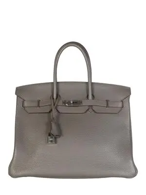 HERMÈS Etain Togo Birkin 35 PHW