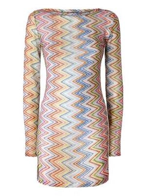 Missoni Long-sleeve T-shirt In Zig Zag Printed Fabric - Multicoloured