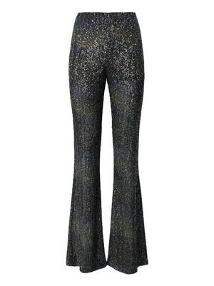 Missoni Flare Trousers With Woven Greek Key Motif - Multicoloured
