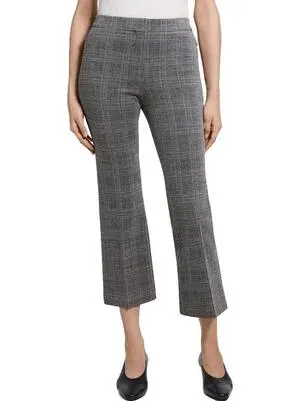 THEORY Glen Plaid Ankle Kick Pants