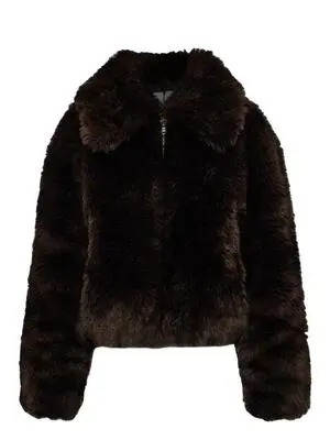 STAND STUDIO Aya Faux Fur Jacket - No