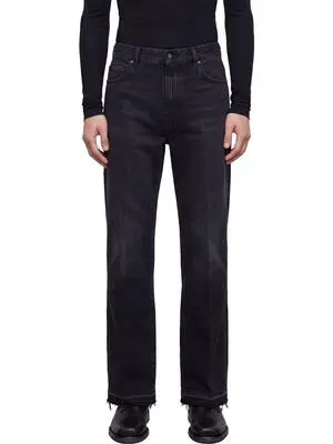 Amiri Mid-rise Straight-leg Jeans In Cotton Denim With Five Pockets - Black