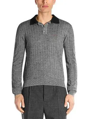 Marni Polo Neck Ribbed Sweater - Black