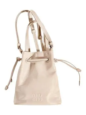 Miu Miu Shiny Leather Pouch - Neutral