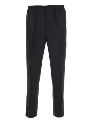 AMI Ami Paris High-Waisted Stretch Pants With Pockets