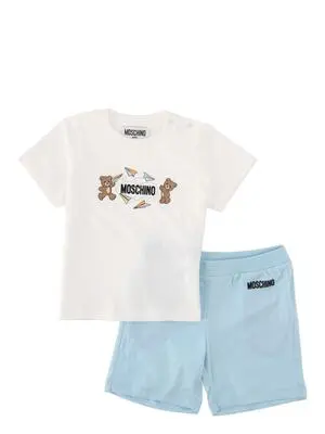 Moschino Moschino Mini Adventure T-Shirt And Shorts Set Multicolour
