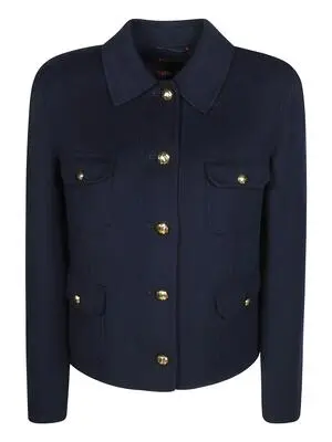 Max Mara Max Mara Studio Chanel-Inspired Tweed Jacket Blu