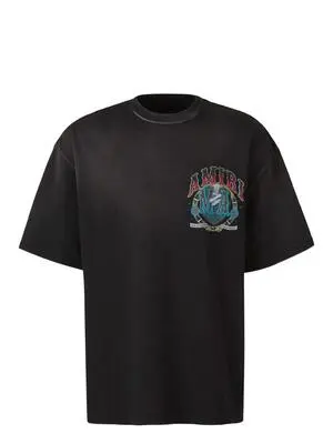 AMIRI Amiri Mini Crystal-Embellished Logo Graphic Crewneck T-Shirt