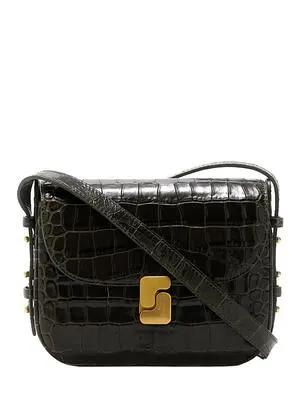 Soeur Bellissima Mini Leather Crossbody Handbag - Green