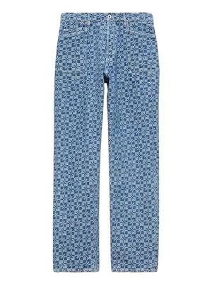 Kenzo Printed Straight-leg Jeans - Stonebleac