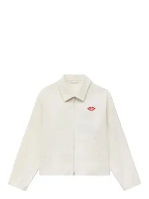 Kenzo Zip-front Coach Jacket - Ecru