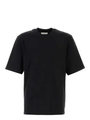 AMI Paris Tonal Embossed Heart Logo T-shirt - Black