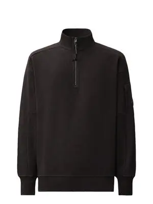 C.P. COMPANY Cp Company Matte Lens Half-Zip Sweatshirt With NFC Tech Nero