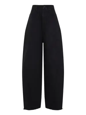 Balenciaga Balenciaga High-Waist Barrel Twist Denim Jeans Black