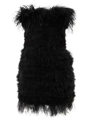 Sportmax Embroidered Polyester Mini Dress - Black
