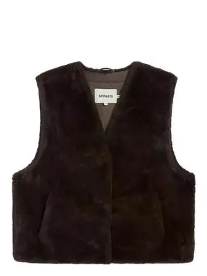 Apparis Lyle Faux-fur Gilet Brown