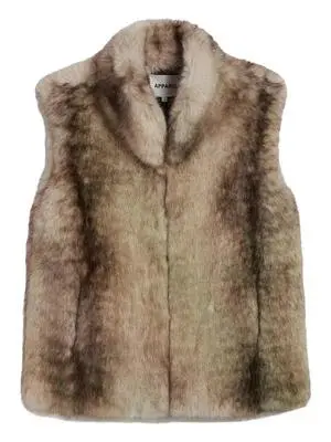Apparis Laila Faux-fur Vest - Neutrals