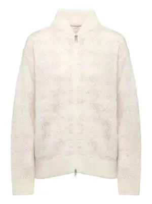 PANICALE Houndstooth Sequin-embellished Cardigan - Neutrals