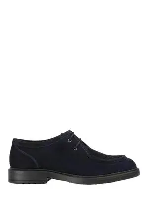 DOUCAL'S Lace-up Suede Shoes - Blue