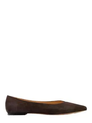 HOUSE OF BALLERINAS Michelle Suede Ballet Flats