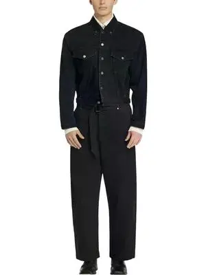 ENTIRE STUDIOS Gully Belted Trousers - Black
