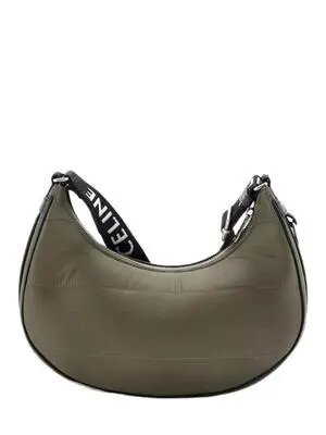 Celine Ava Quilted Nylon Shoulder Bag - Green