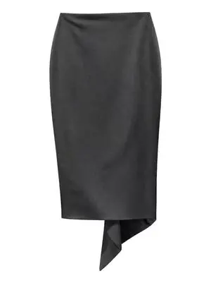 THELATEST E-bree Asymmetrical Skirt - Black