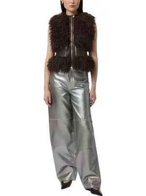Apparis Cleo Faux-fur Gilet - Brown