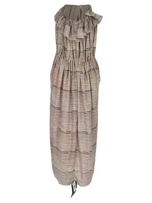 See By Chloé Printed Halterneck Dress - Neutrals