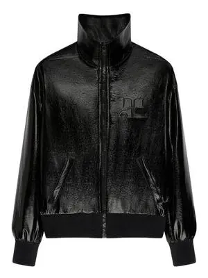 COURREGES Vinyl Logo-patch Jacket