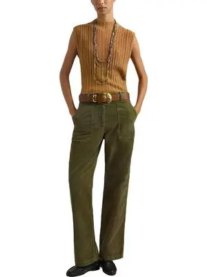 Momoni Geisa Ribbed-knit Vest - Brown