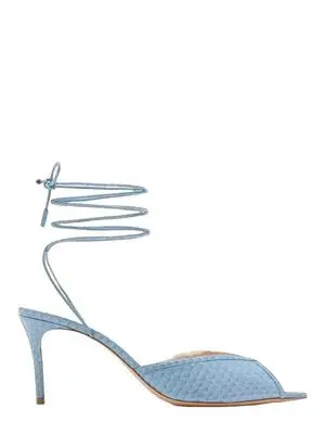 ANDREA WAZEN Katy Wrap Sandals - Blue