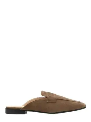 SOPHIQUE Riviera Suede Mules - Brown