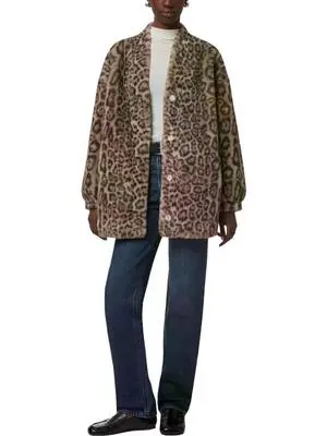 Apparis Jane Leopard-print Faux-fur Coat - Neutrals