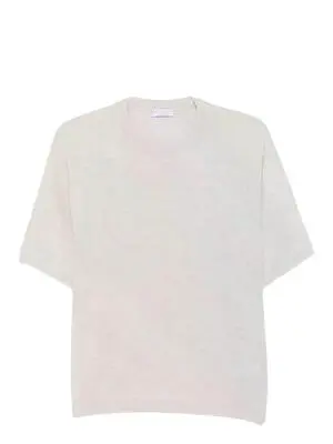 Brunello Cucinelli Short-sleeve Crew Neck T-shirt Neutrals