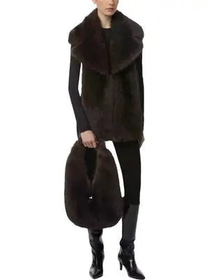 Apparis Colette Faux-fur Shoulder Bag - Brown