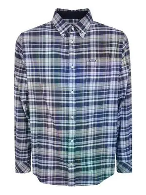 Barbour Check-pattern Button-down Shirt - Blue