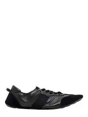 Gucci Lace-up Leather Sneakers - Black