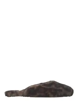 APPARIS Demi Leopard-print Faux-fur Slippers