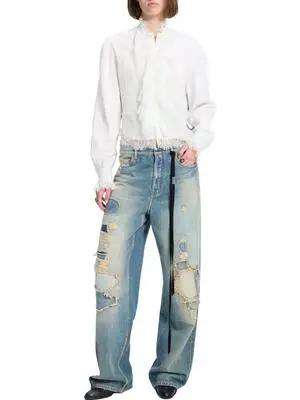 ANN DEMEULEMEESTER Jakoba Straight-leg Jeans - Blue