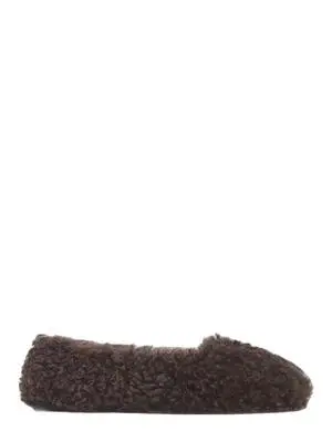 Apparis Magda Bouclette Faux-shearling Slippers - Brown