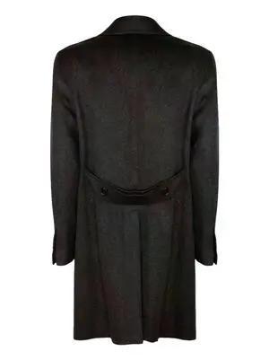 Tagliatore Double-breasted Virgin Wool Coat - Grey