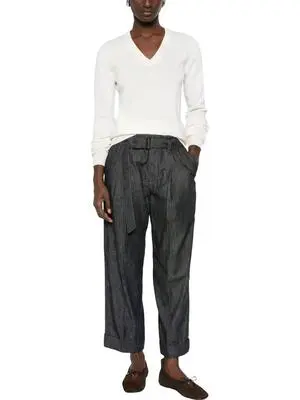 BRUNELLO CUCINELLI V-neck Long-sleeve Sweater