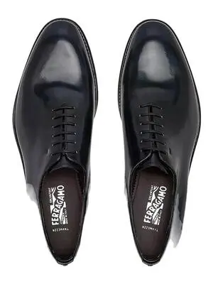 FERRAGAMO Almond-toe Oxford Shoes - Blue